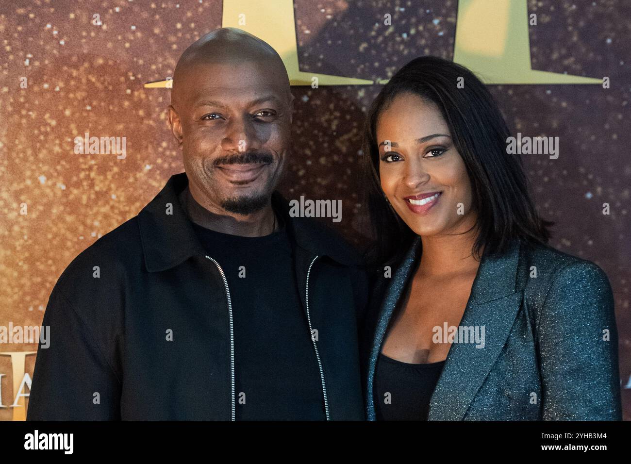 Paris, France. 10th Nov, 2024. Harry Roselmack and Jennifer Galap ...
