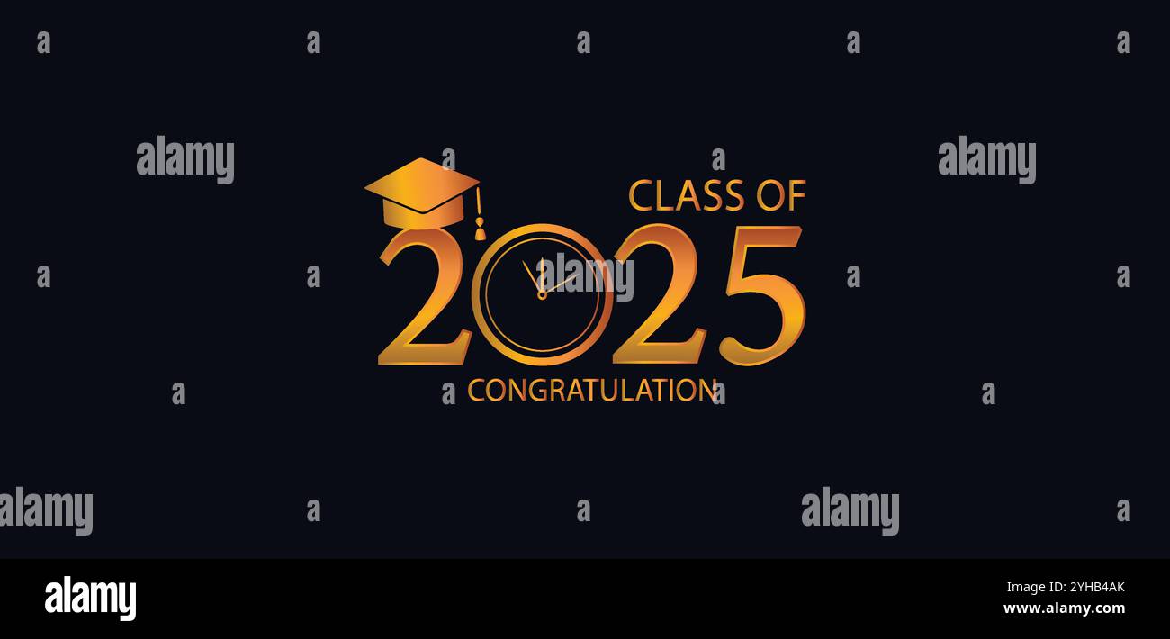 Embracing the Next Generation Saluting the Class of 2025 Stock Vector ...