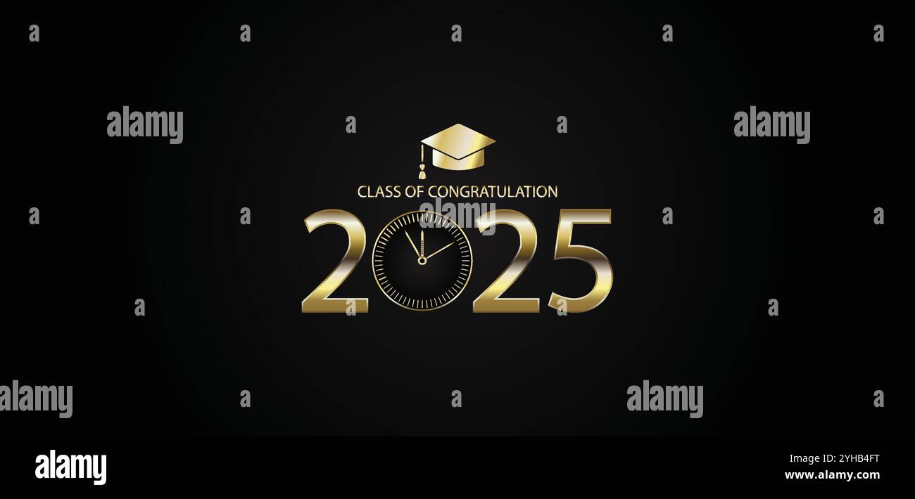 Congratulations class 2025 banner Stock Vector Images - Alamy