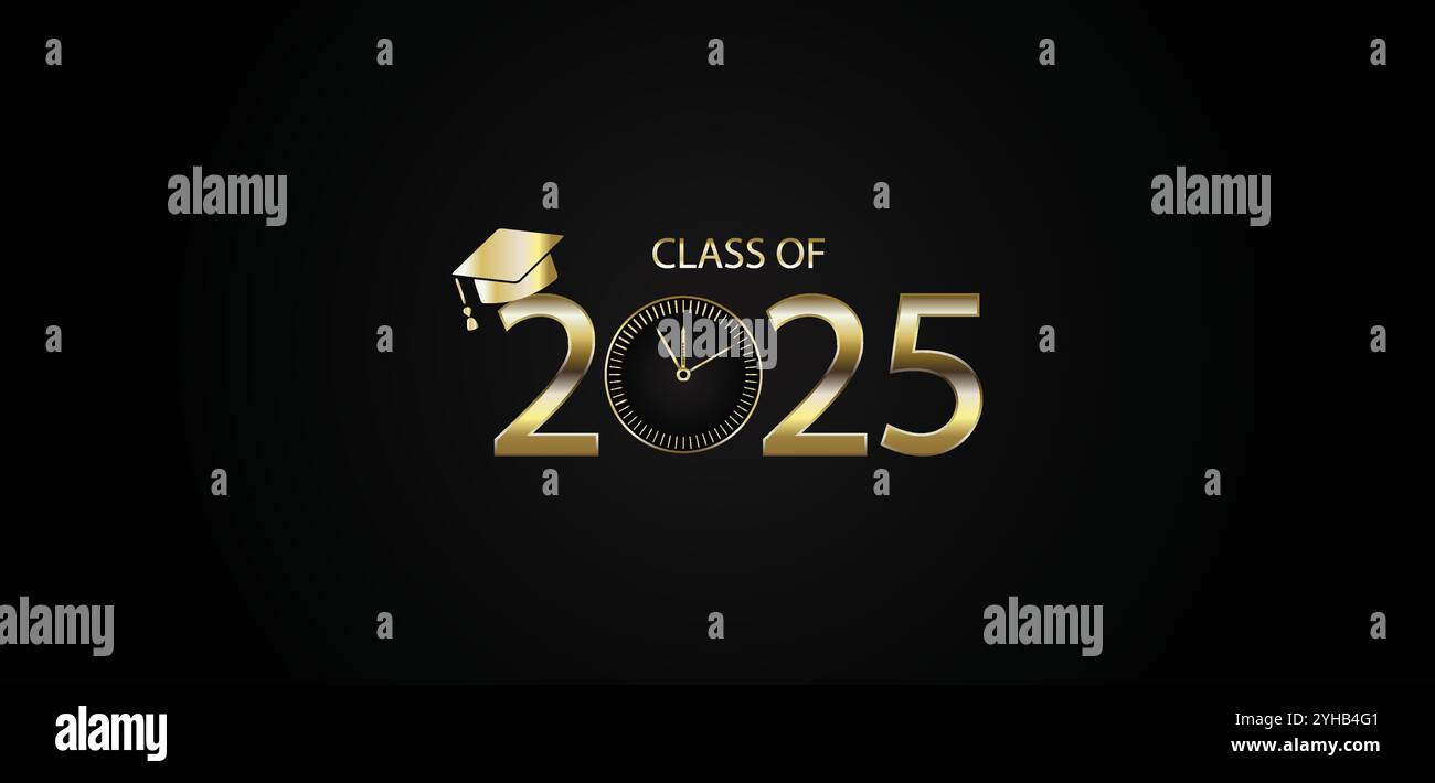 Embracing the Next Generation Saluting the Class of 2025 Stock Vector ...