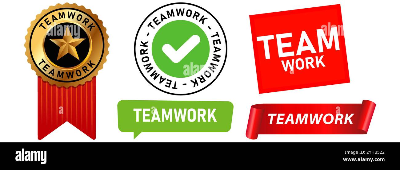 Teamwork job team group together work problem solving cooperation ...