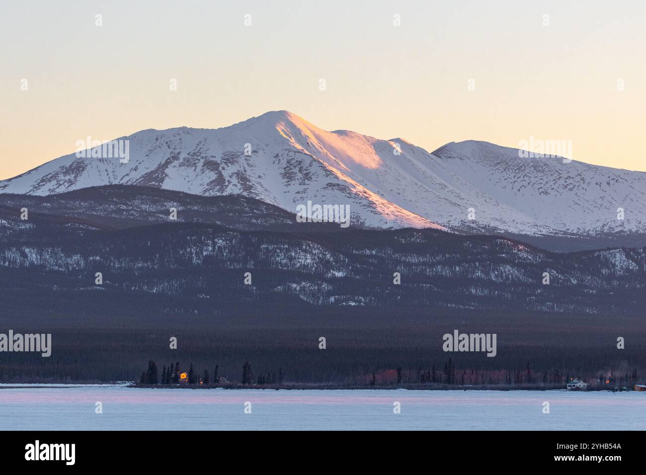Winter mountain landscape views near Banff National Park in November ...