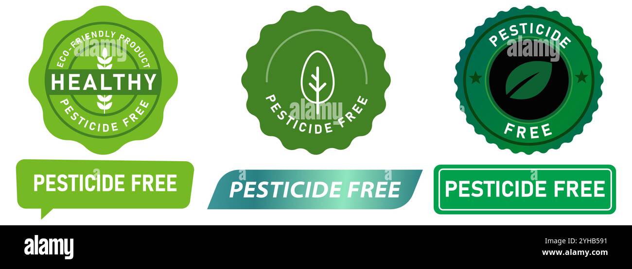 Pesticide free seal hi-res stock photography and images - Alamy