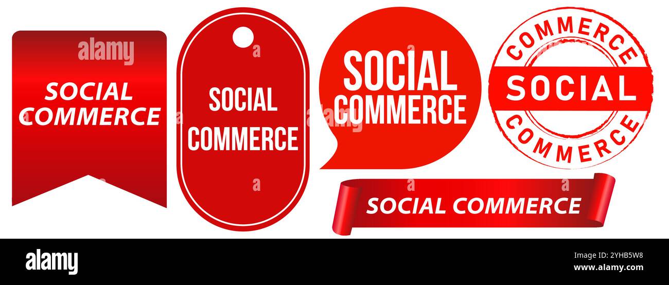 Social commerce commercial shop promotion public market advertisement ...
