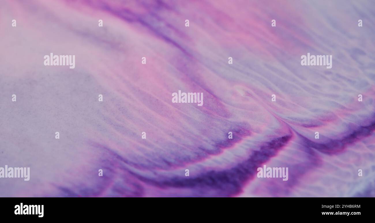 Purple leak. Marbling overflow. Figurative texture of paint pouring ...