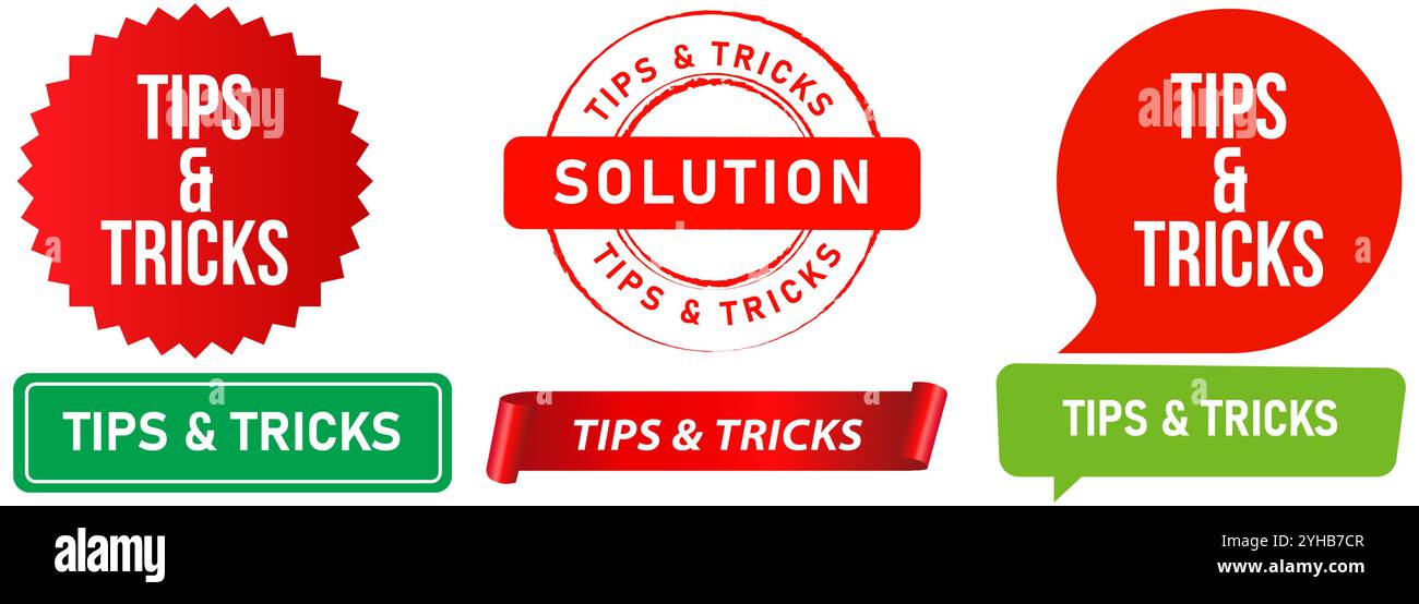 Tips and tricks solution information idea education tutorial guide instruction way out stamp ...