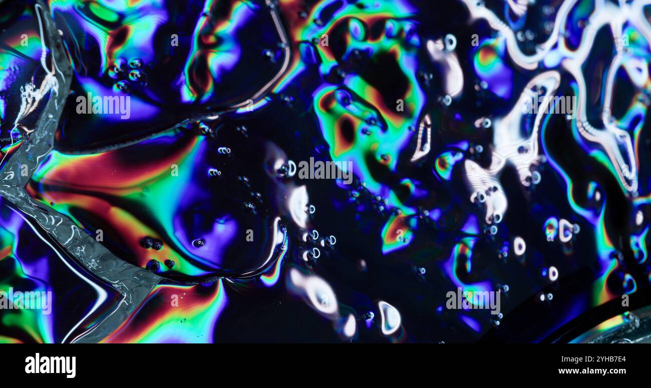 Multicolor deformation. Rainbow overflows. Spectral shade uneven ...