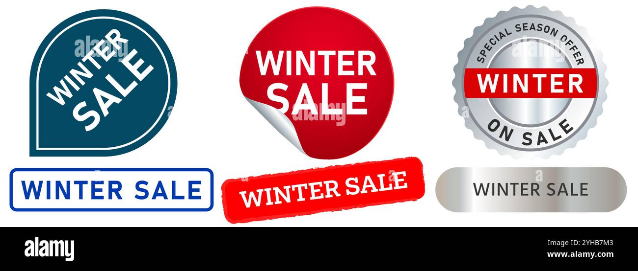 Winter sale seasonal promotion advertisement commerce season ...