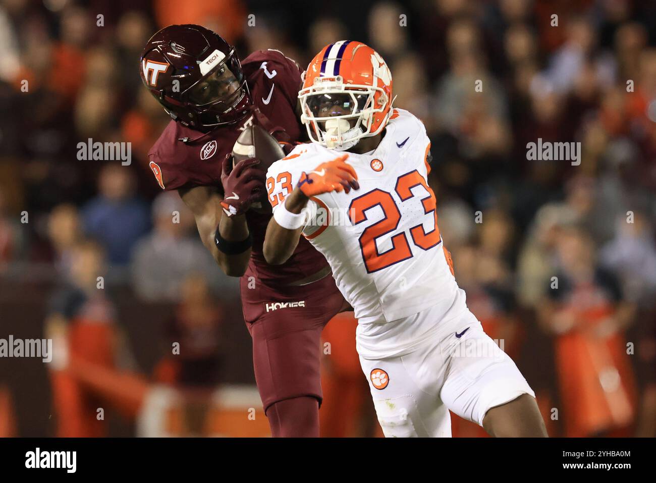 November 9, 2024: Virginia Tech Hokies wide receiver Da'Quan Felton (9 ...