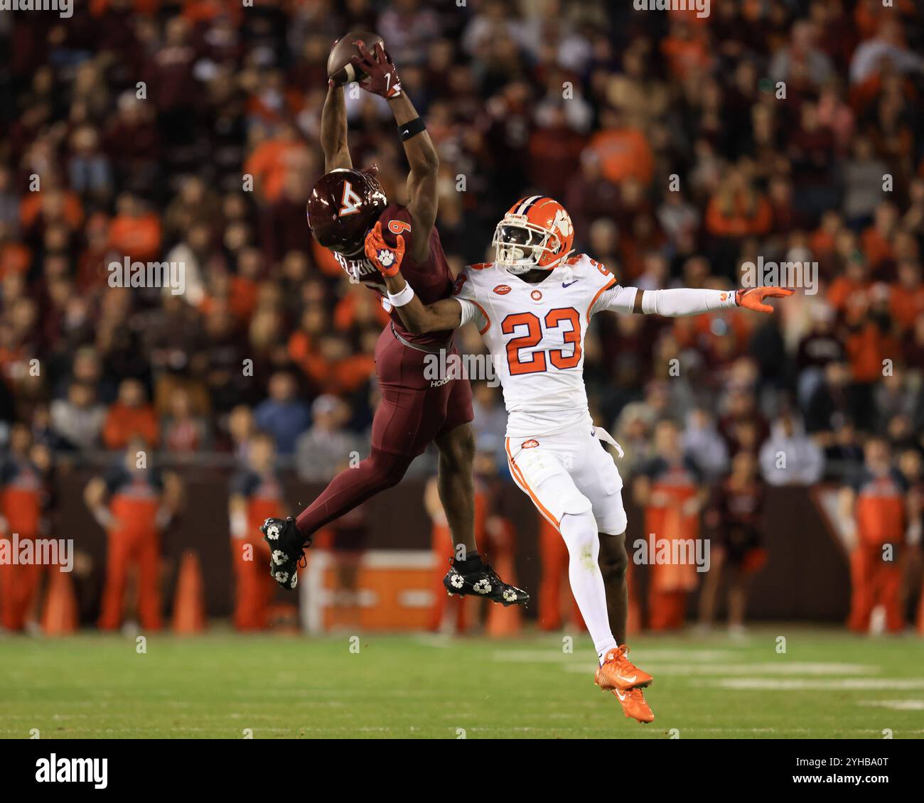 November 9, 2024: Virginia Tech Hokies wide receiver Da'Quan Felton (9 ...
