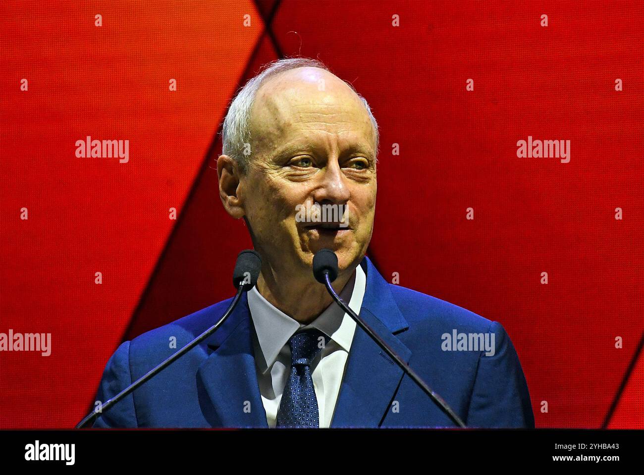 Mumbai, India. 10th Nov, 2024. Professor Michael Sandel speaks during ...
