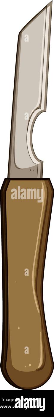 skill chisel carving cartoon vector illustration Stock Vector Image ...