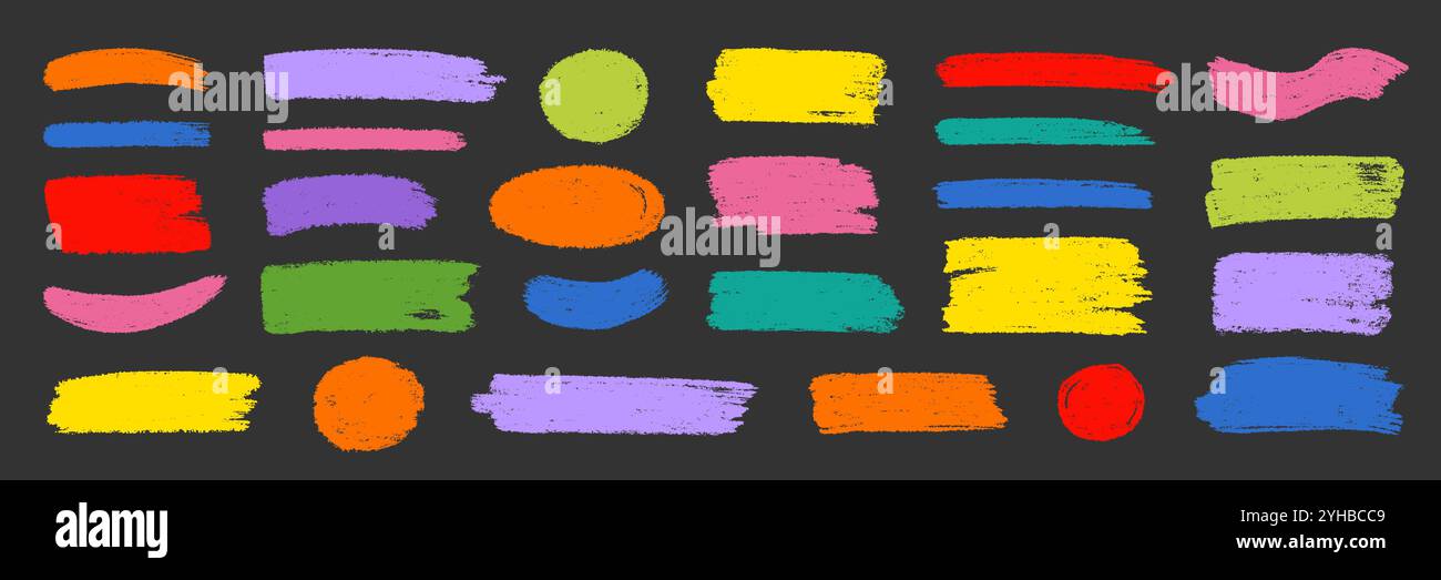 Brush box paint background text banner. Brush paint stroke for text box ...