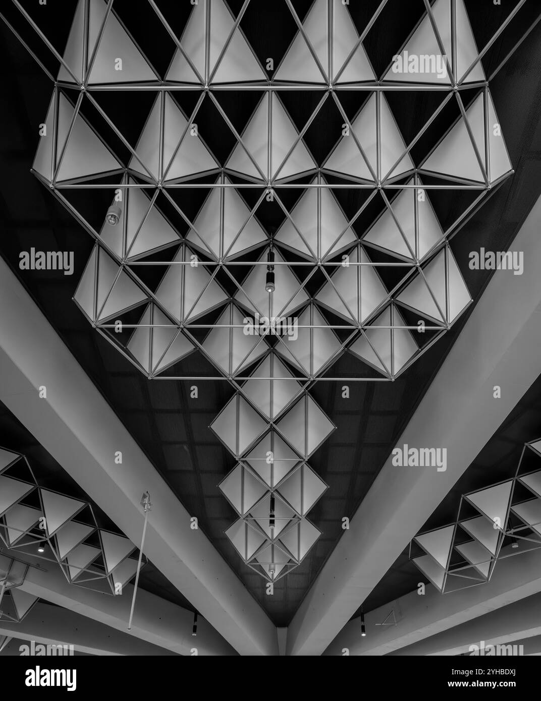 The Ceiling design as Triangle modern signature of Frankfurt ...
