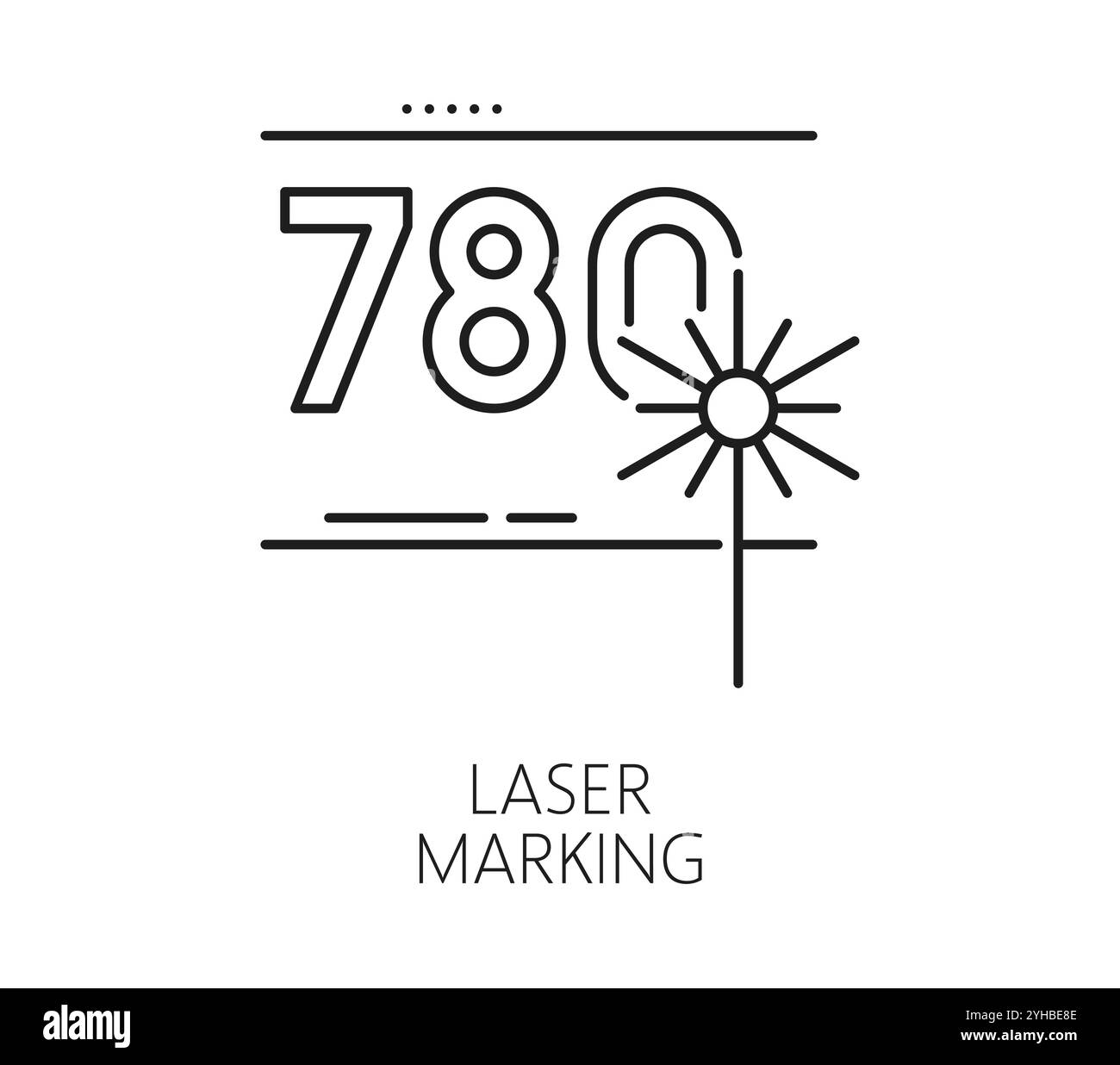 Laser marking machine Stock Vector Images - Alamy