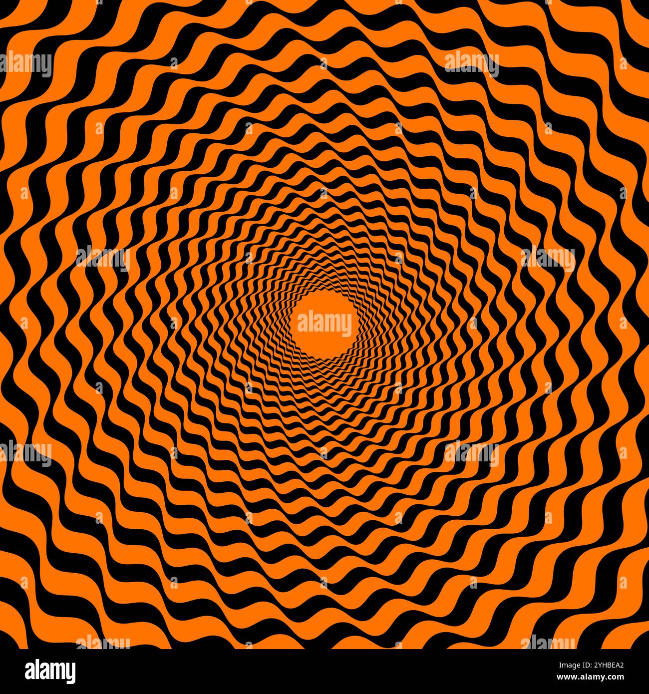 Psychedelic Halloween hypnotic spiral pattern for horror holiday ...