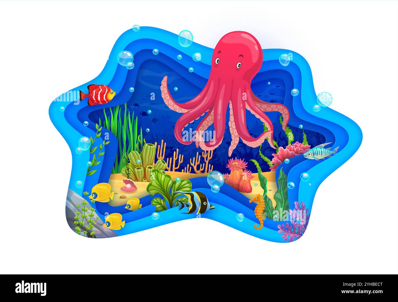 Coral fish view Stock Vector Images - Alamy