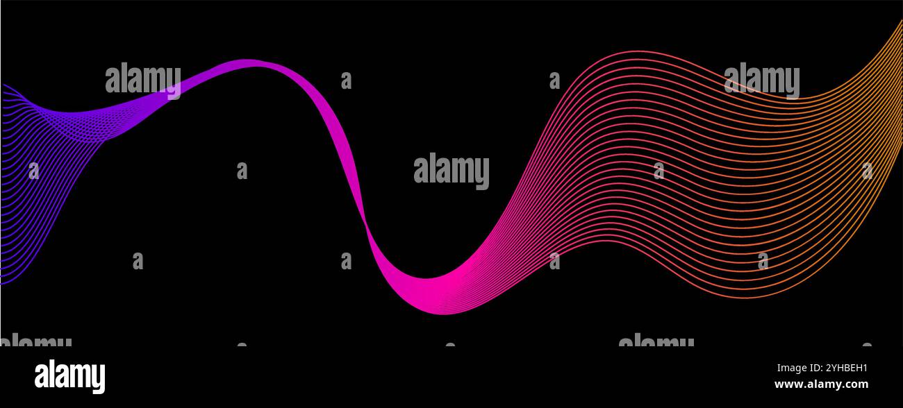 This image showcases a dynamic wave pattern in vibrant colors against a ...