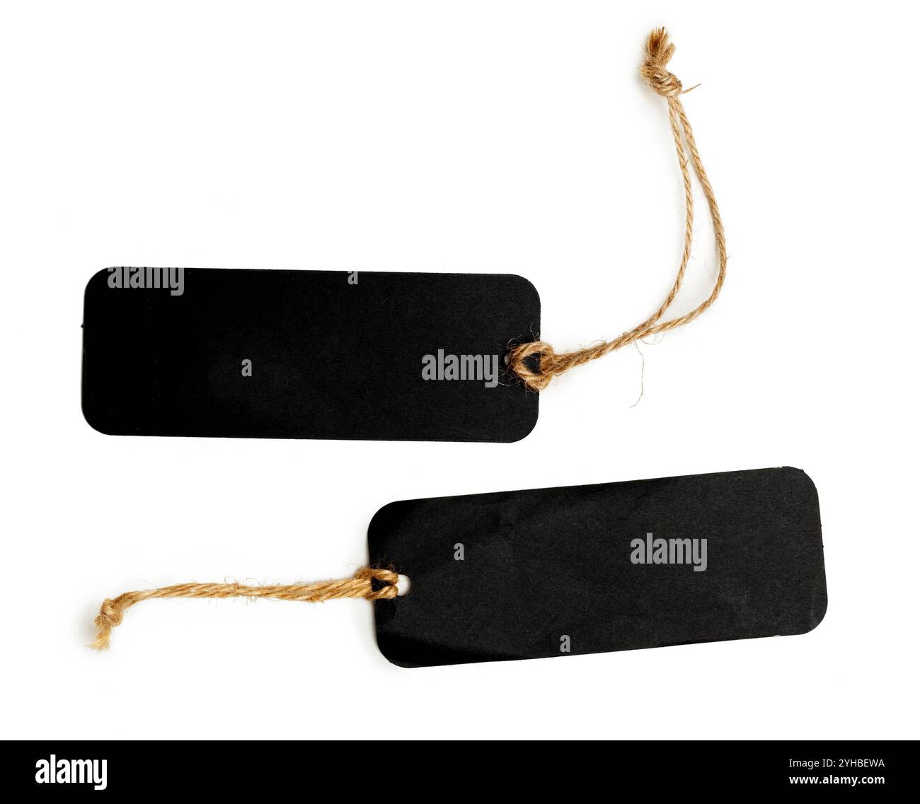 Empty shopping tag template. Isolated on white Stock Photo - Alamy