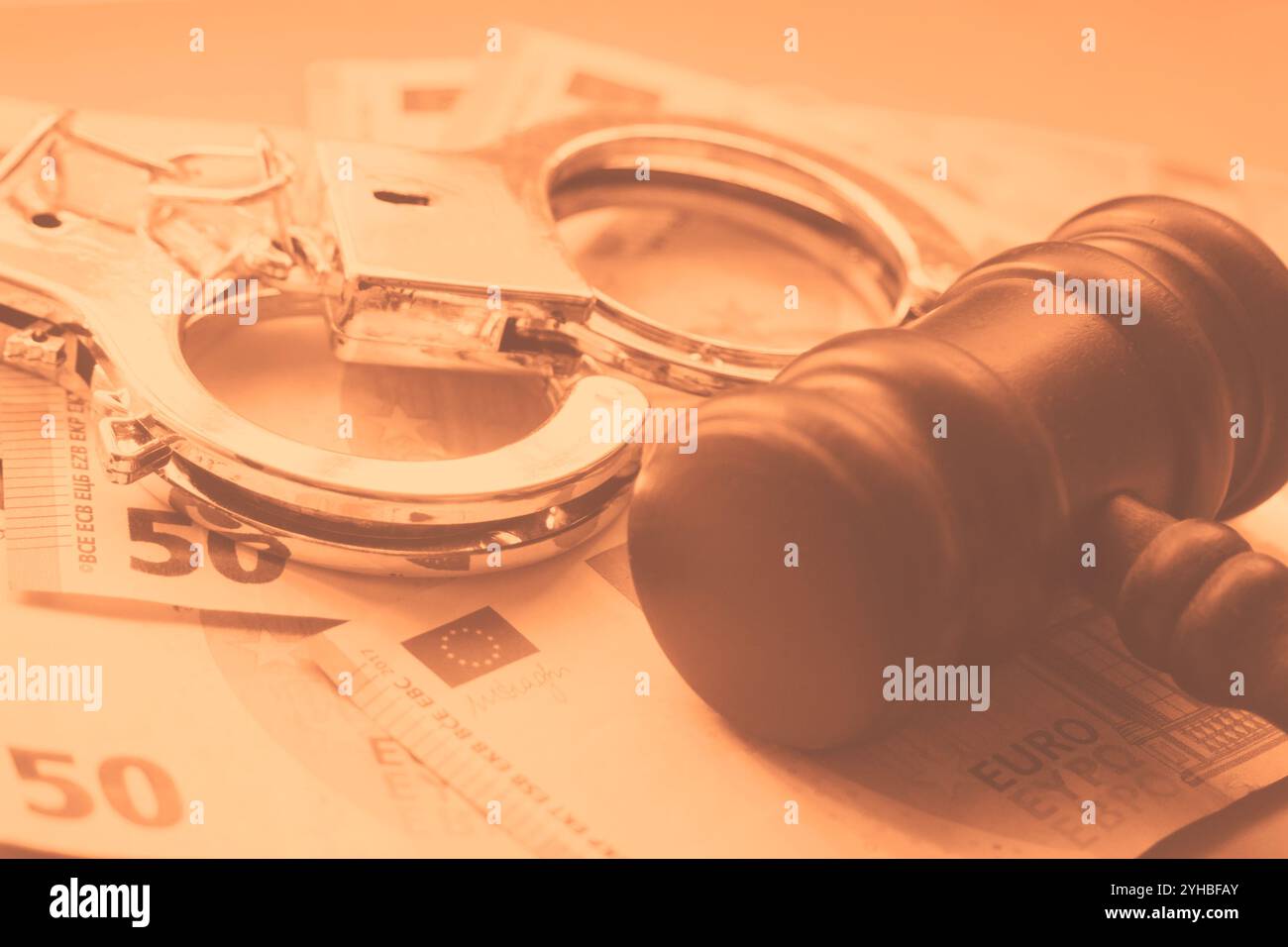 Law gavel handcuff banknotes hi-res stock photography and images - Alamy