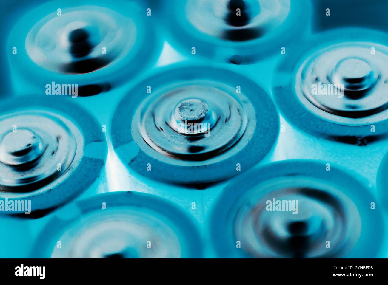 Alkaline battery stack close up Stock Photo - Alamy