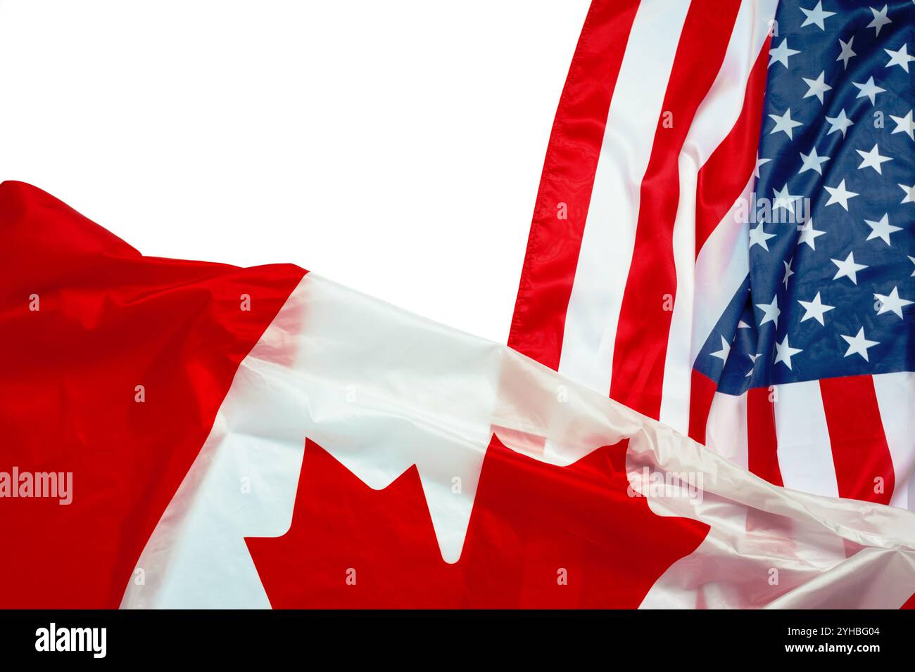 American and Canadian flags together Stock Photo - Alamy
