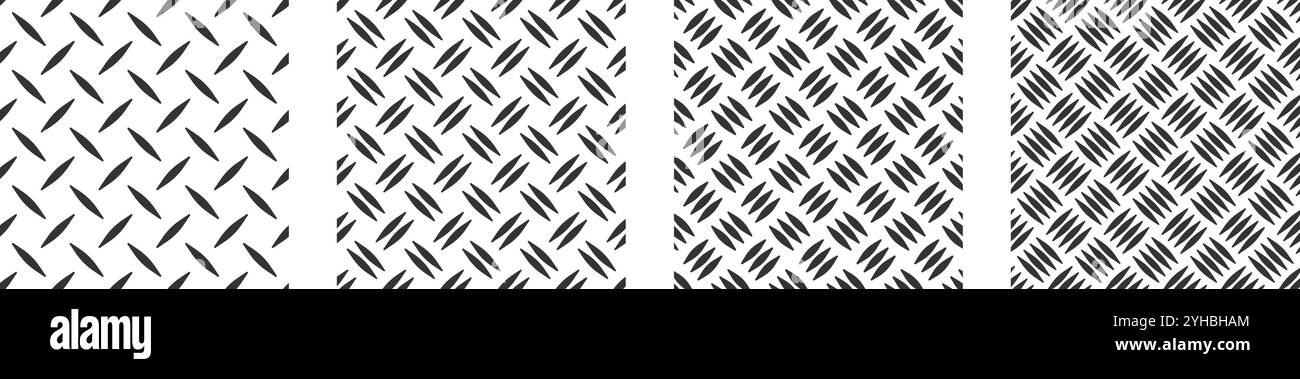 Diamond plate metal seamless pattern. Diamond structure texture. Metal ...