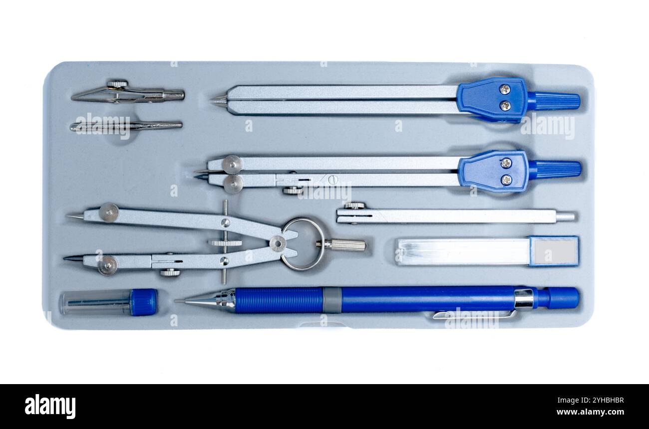 Dividers measuring compass divider Cut Out Stock Images & Pictures - Alamy