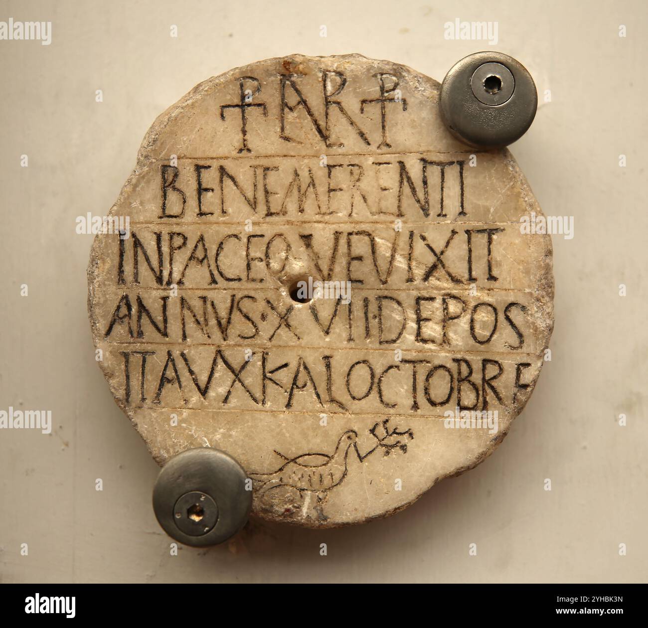 Early christian epitaph in pace hi-res stock photography and images - Alamy