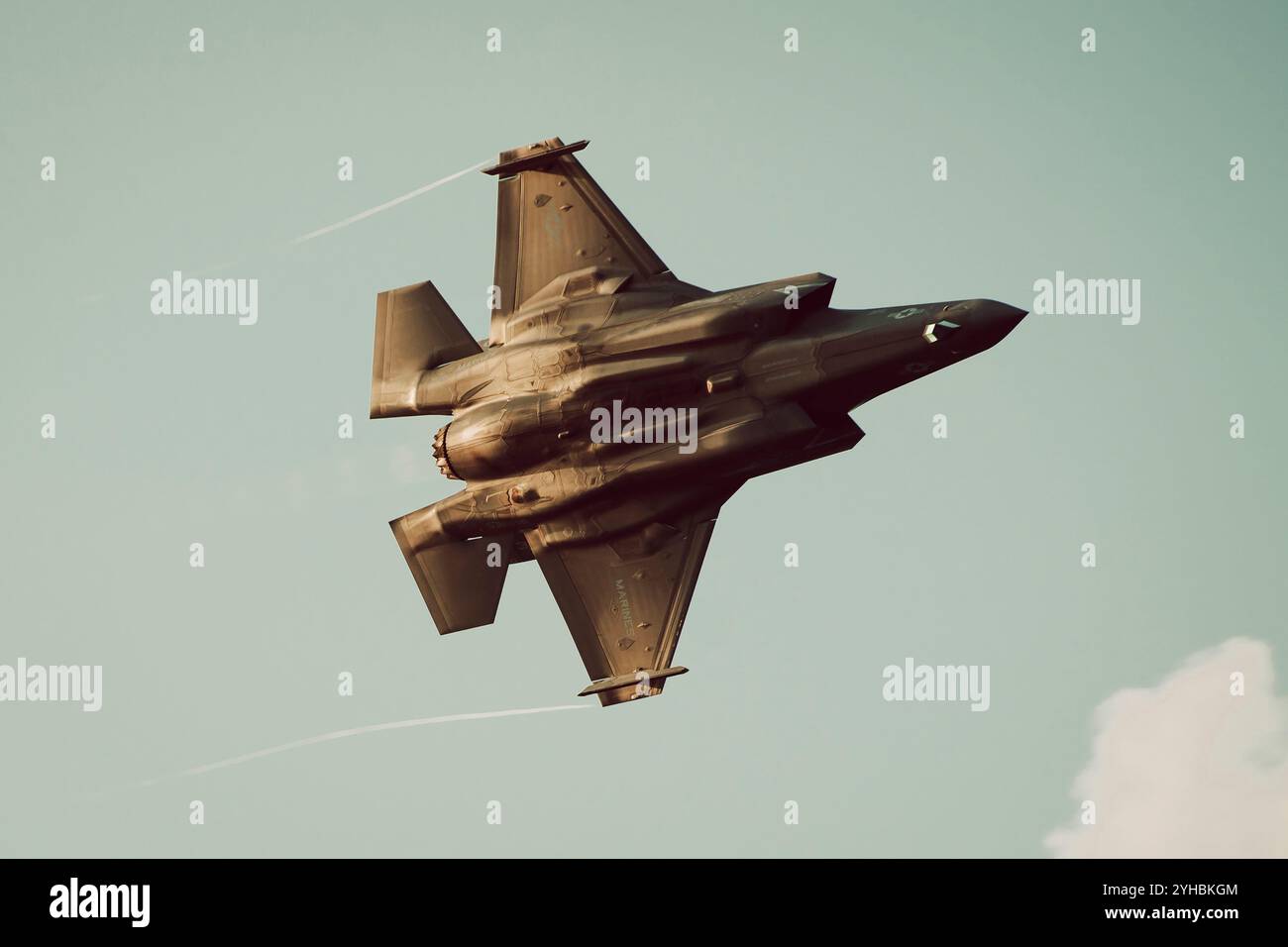 A U.S. Marine Corps F-35B Lightning II attached to Marine Fighter ...