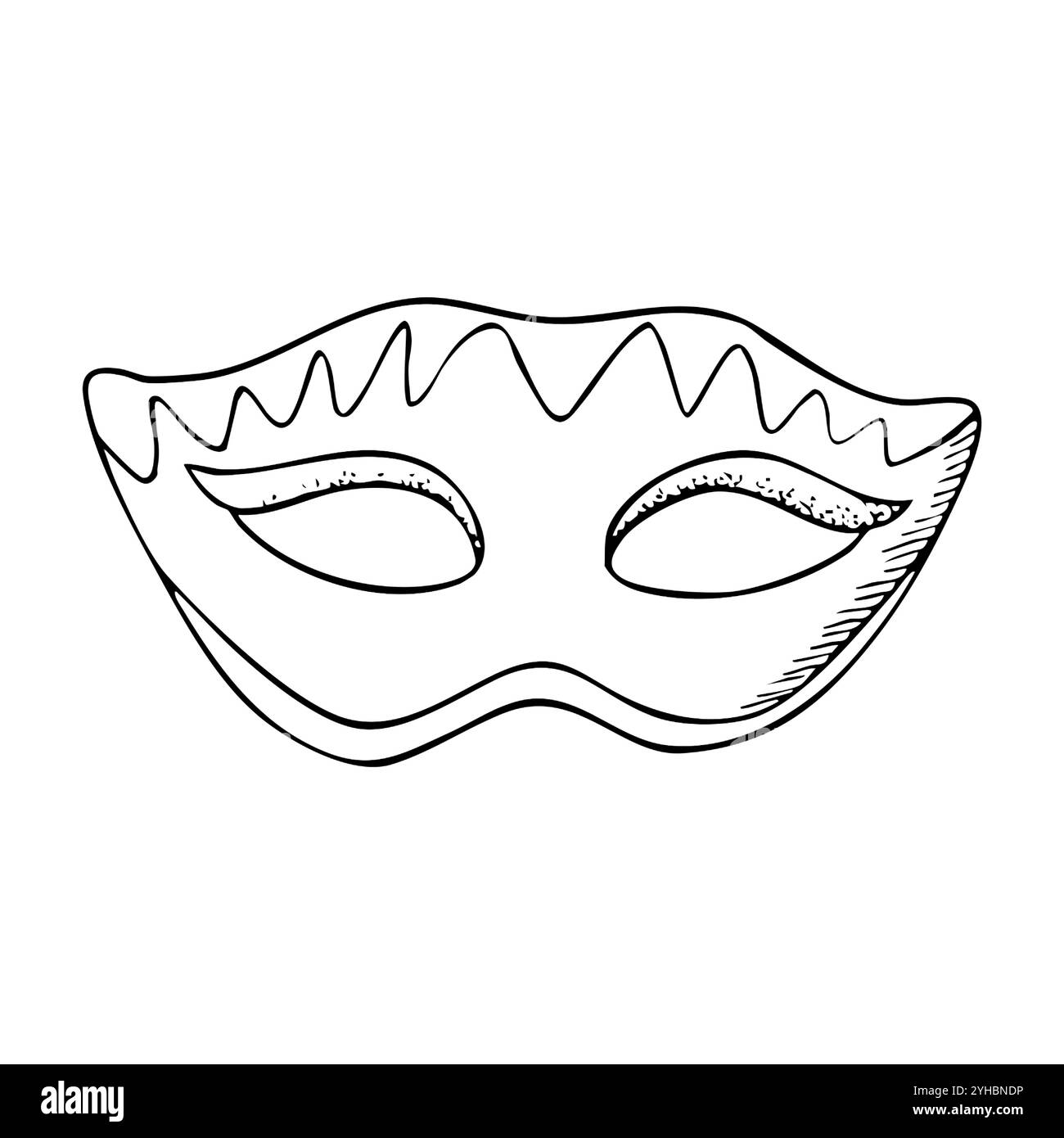 Masquerade illustration Black and White Stock Photos & Images - Alamy