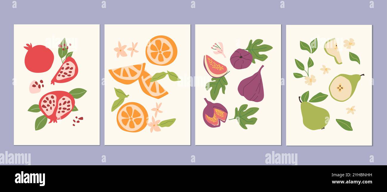 Pomegranate orange Stock Vector Images - Alamy