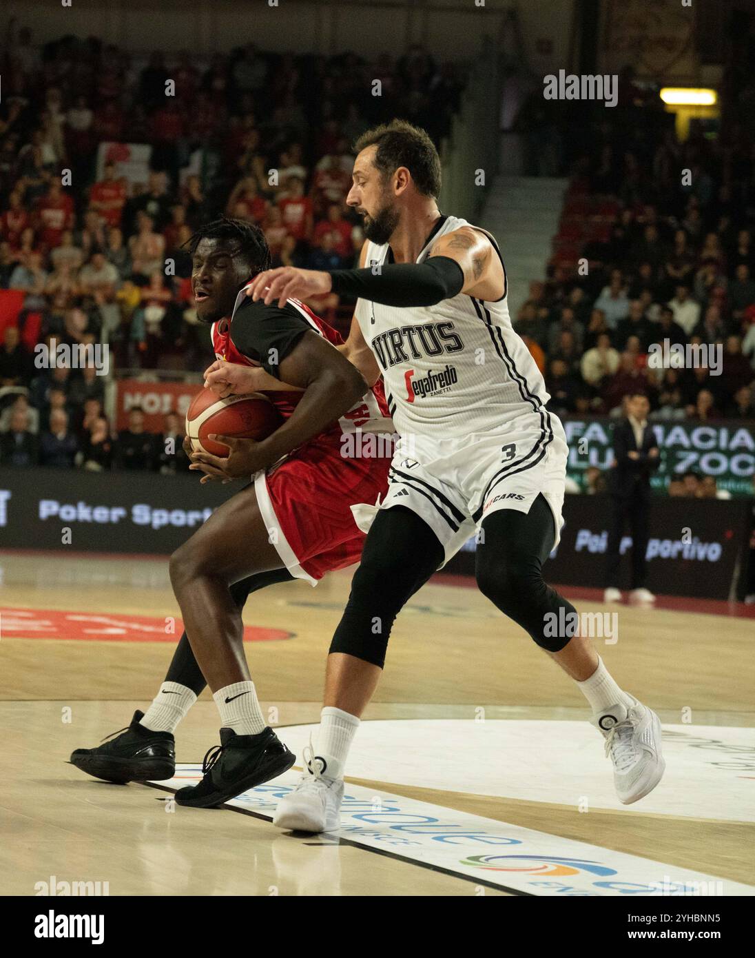 24 Elisee Assui Openjobmetis Varese and 03 Marco Belinelli Virtus ...
