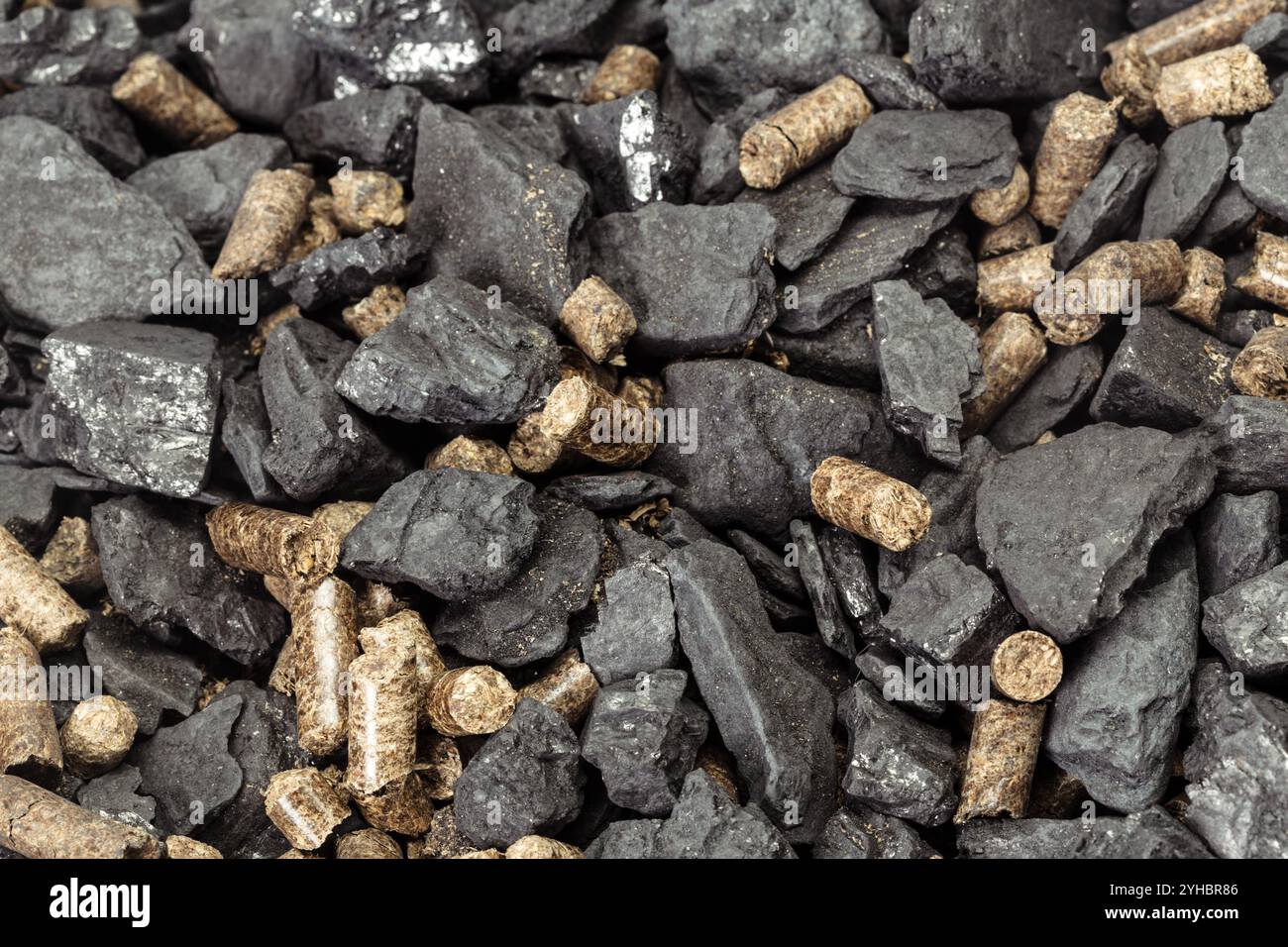 Coal and biomass pellet Stock Photo - Alamy