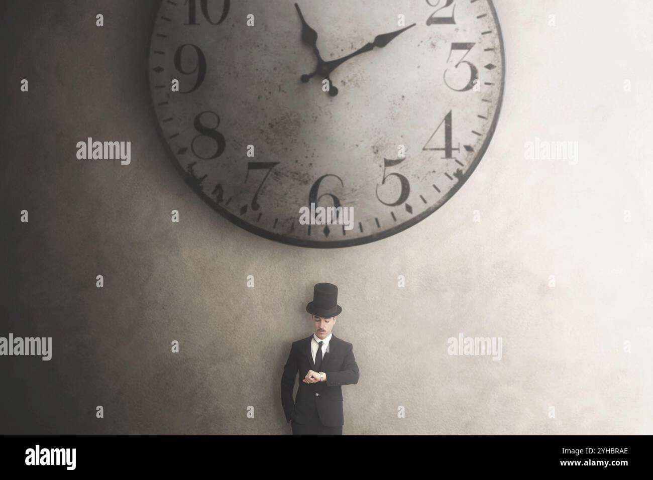 Checks time businessman in hi-res stock photography and images - Alamy