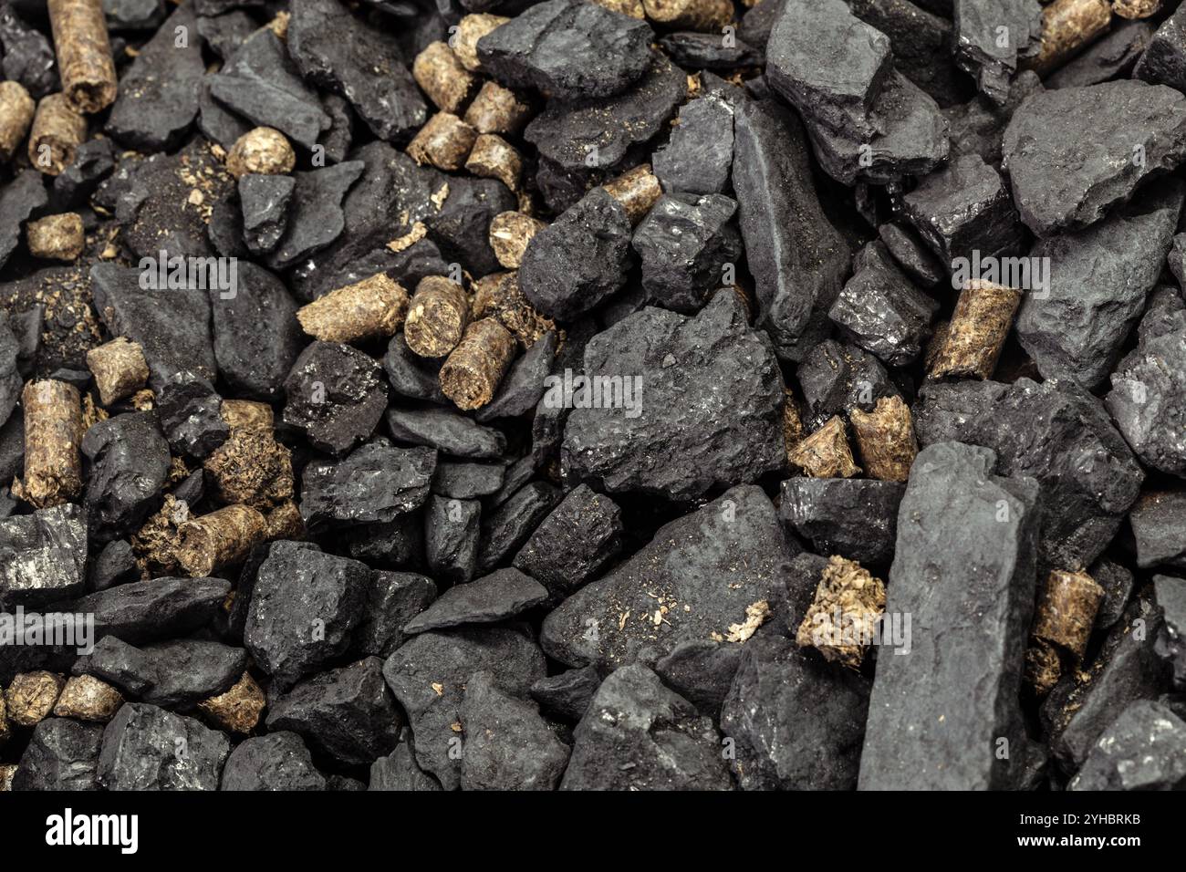Coal and biomass pellet Stock Photo - Alamy