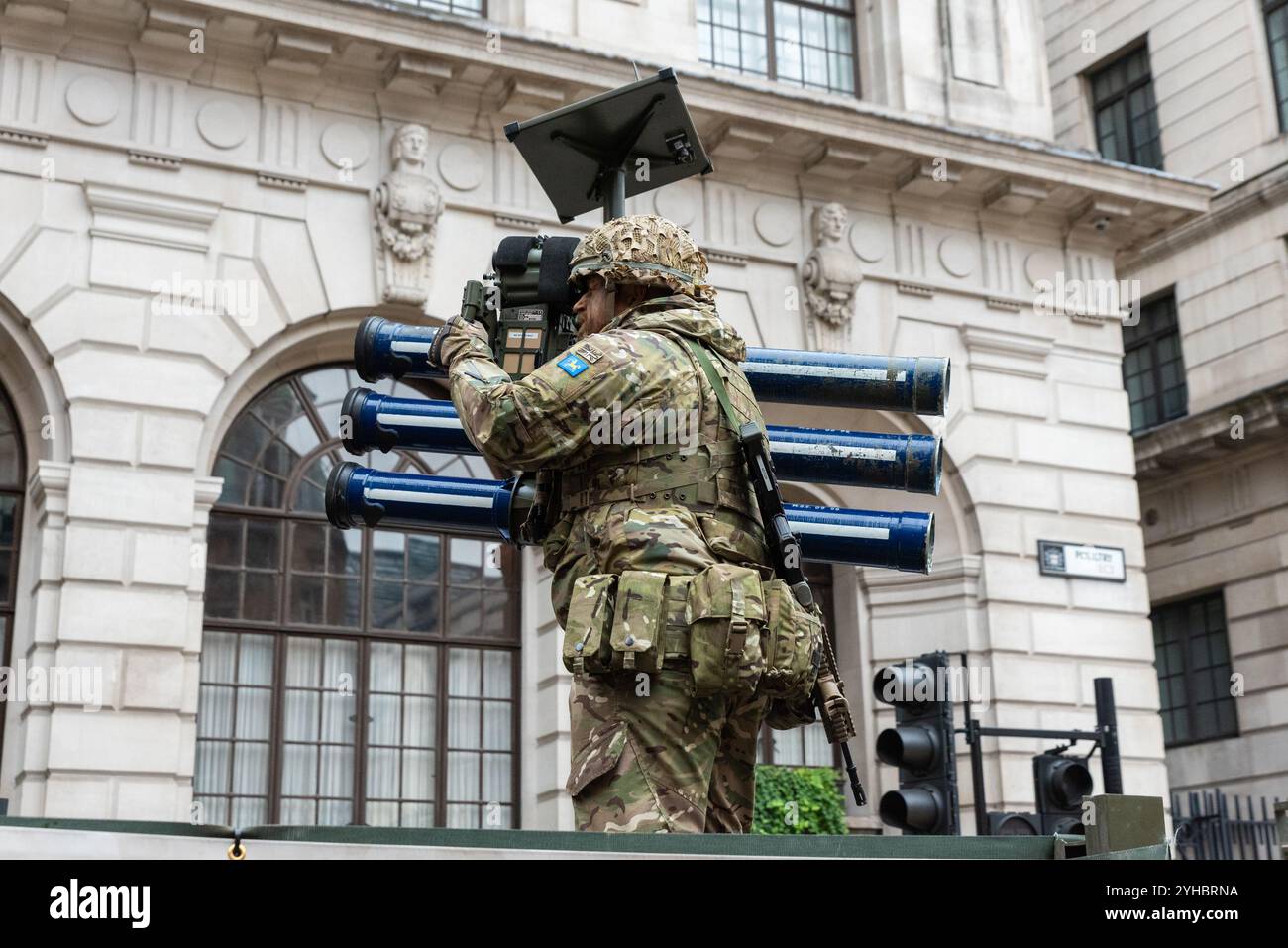 106 (Yeomanry) Regiment Royal Artillery at the Lord Mayor's Show parade ...