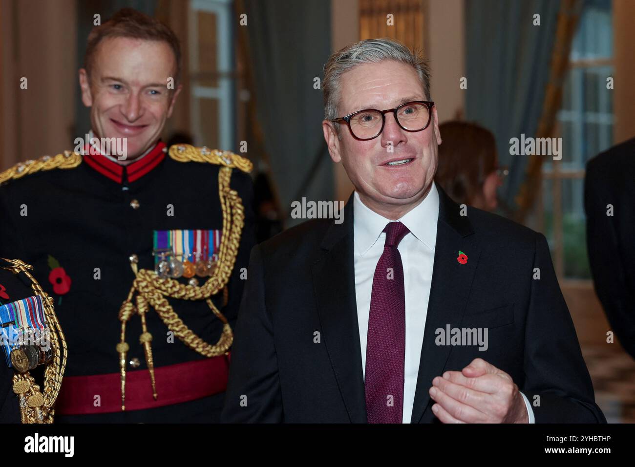 Prime Minister Sir Keir Starmer alongside Brigadier Al Veitch during a ...