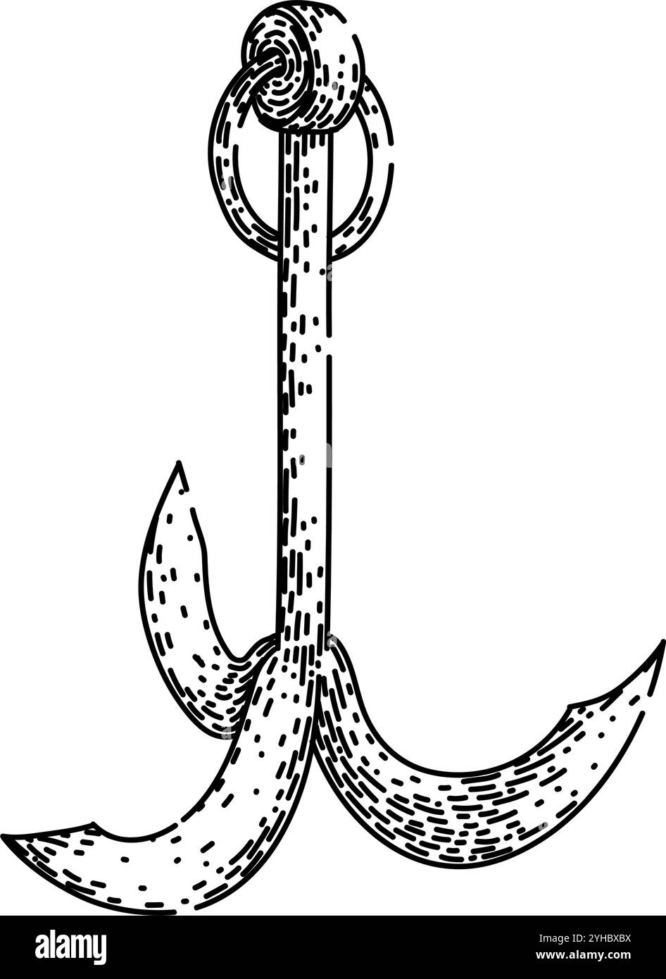 classic anchor sketch hand drawn vector Stock Vector Image & Art - Alamy