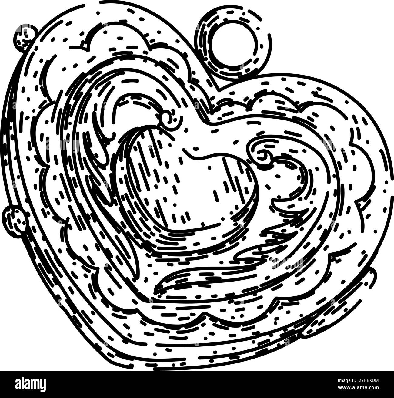 antique locket sketch hand drawn vector Stock Vector Image & Art - Alamy