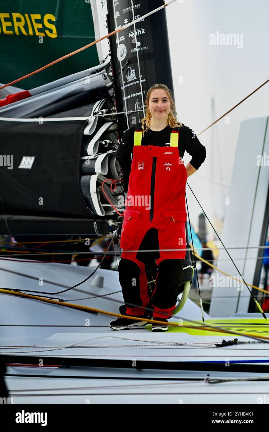 France. 10th Nov, 2024. Violette Dorange, 23, the ever youngest female ...