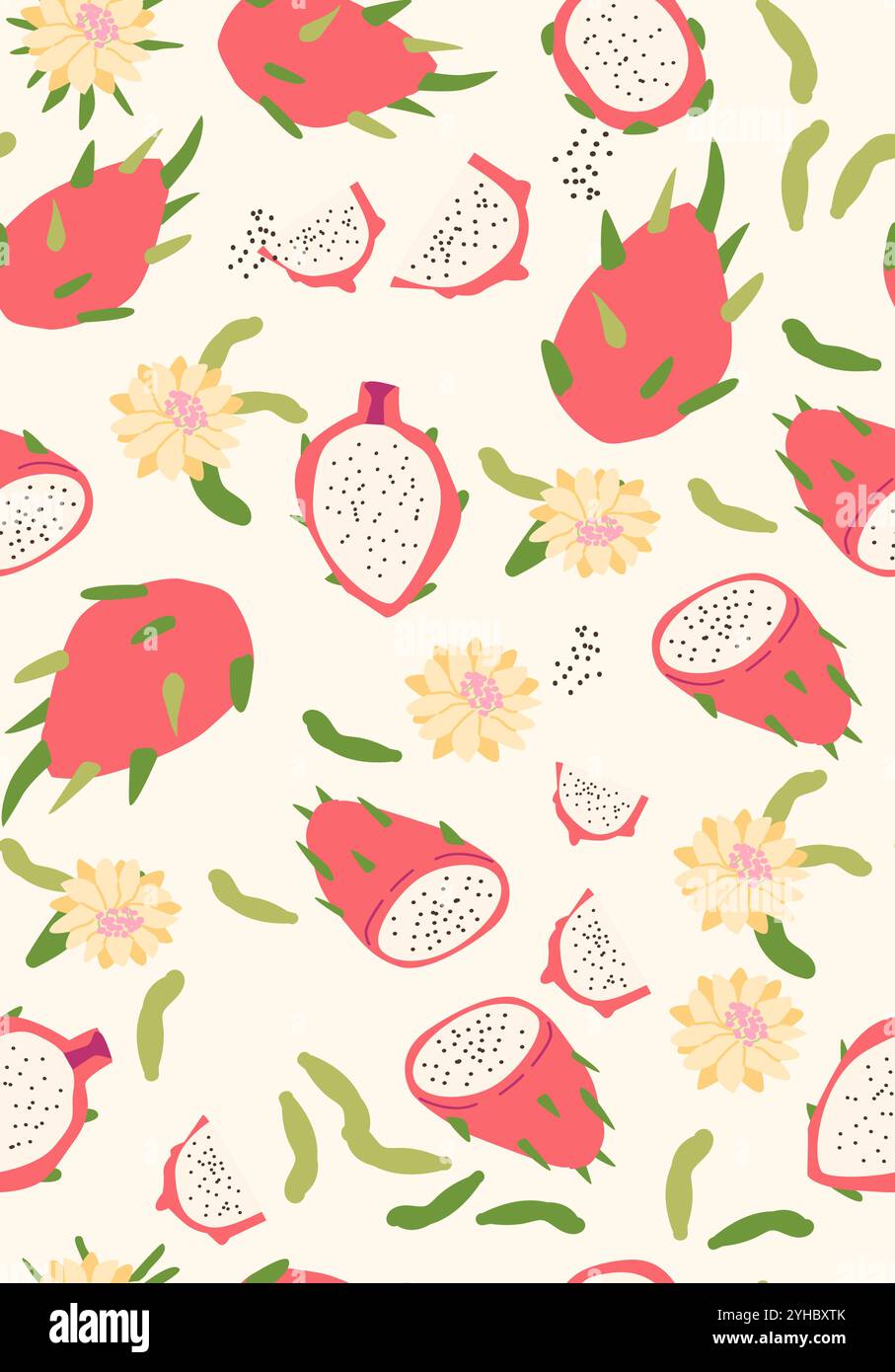 Botanical dragon fruit Stock Vector Images - Alamy