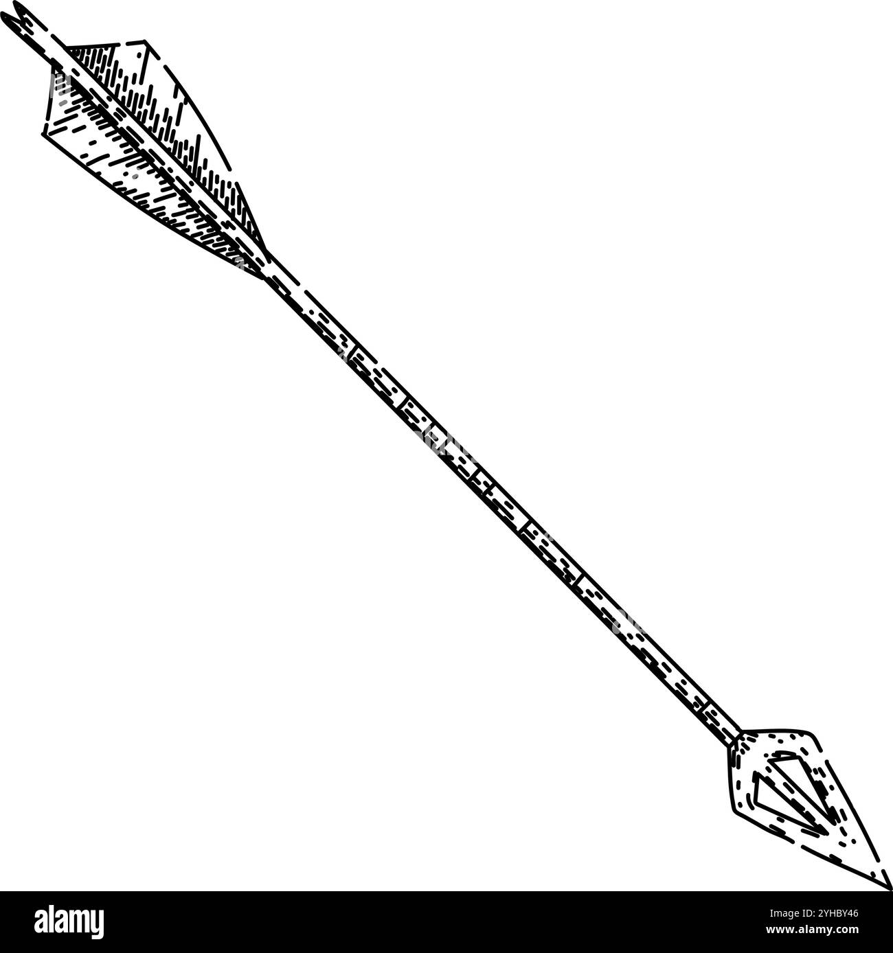 retro arrow sketch hand drawn vector Stock Vector Image & Art - Alamy