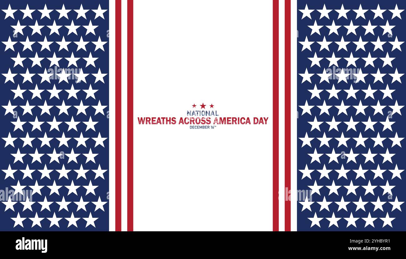 National Wreaths Across America Day wallpaper with shapes and ...