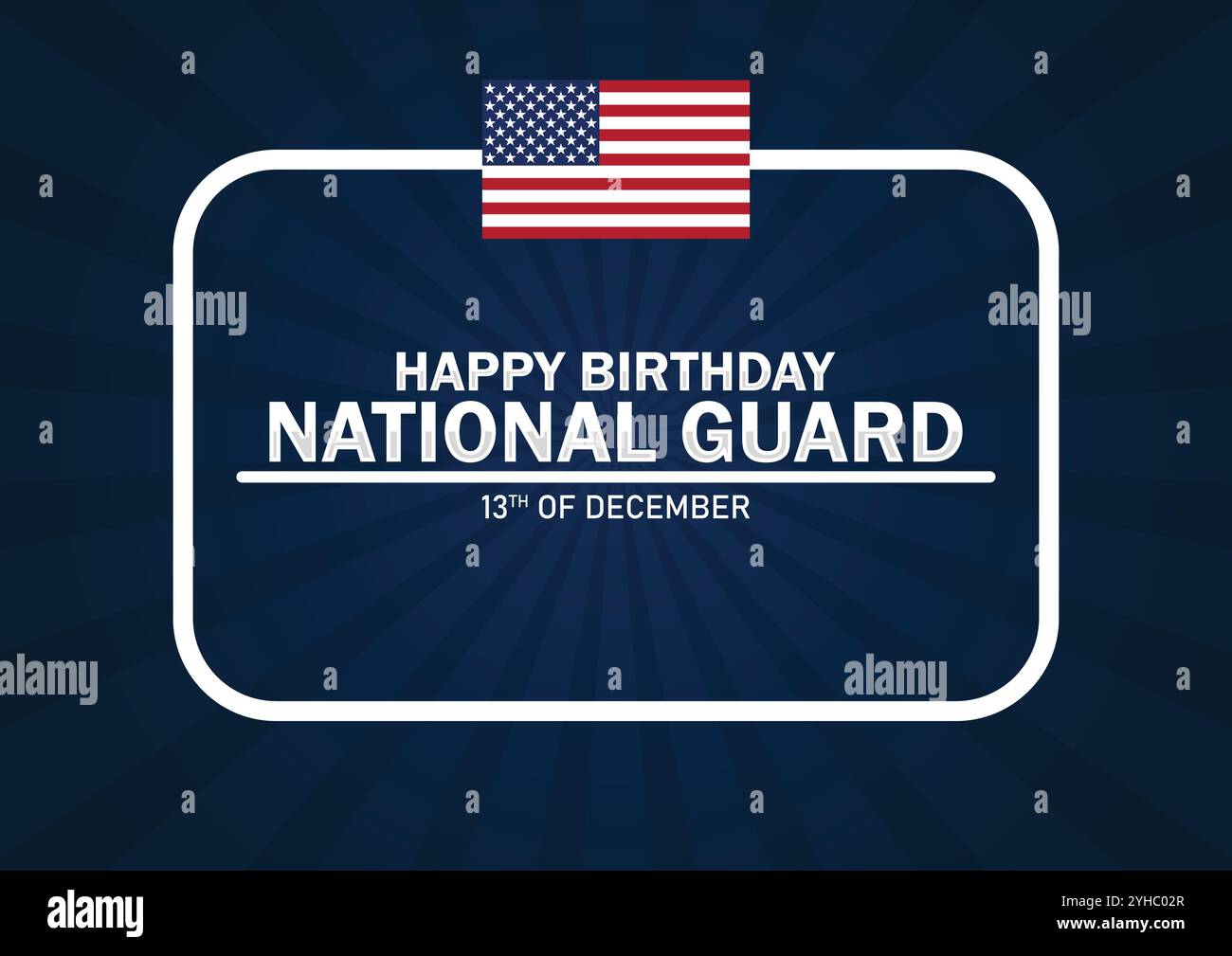 Happy Birthday National Guard. 13th Of December. Holiday concept ...