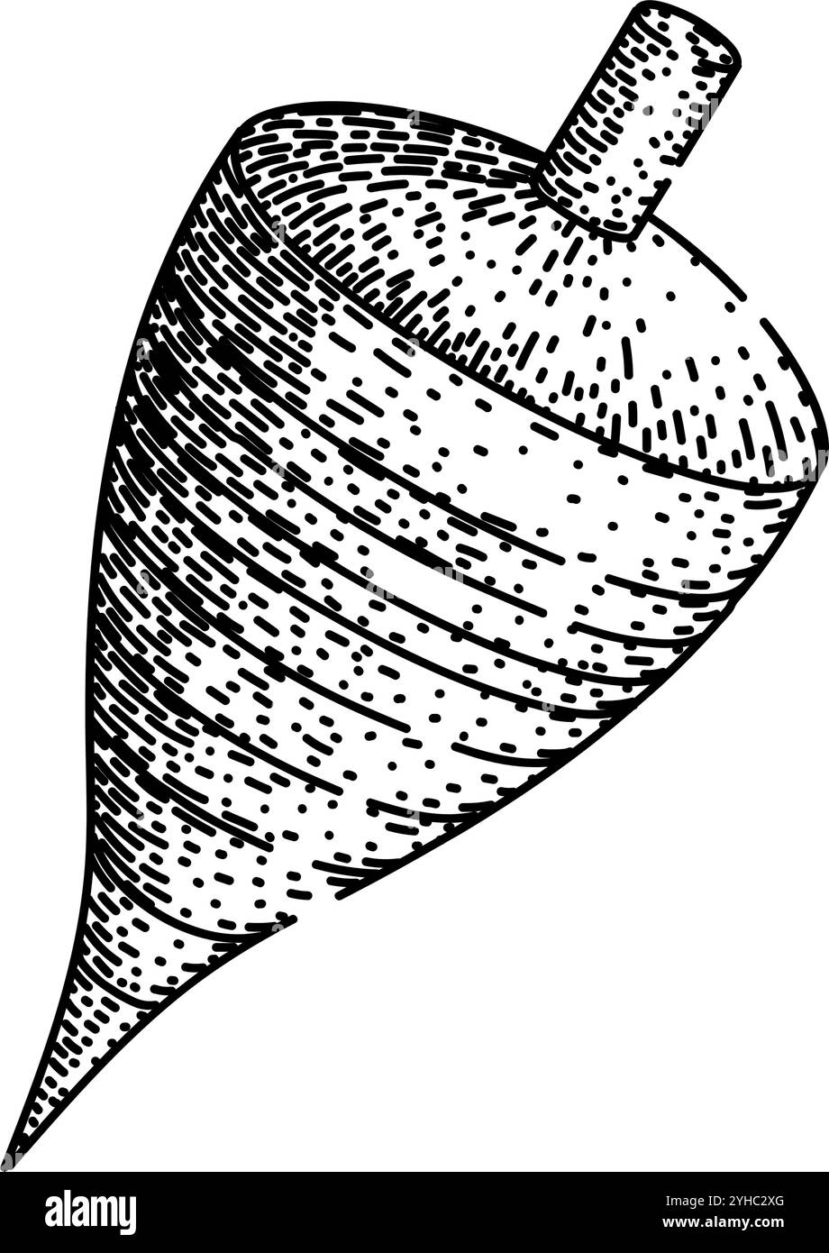 physics spinning top sketch hand drawn vector Stock Vector Image & Art ...