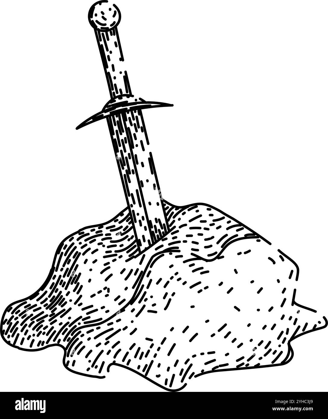 King arthur legend of the sword Black and White Stock Photos & Images ...