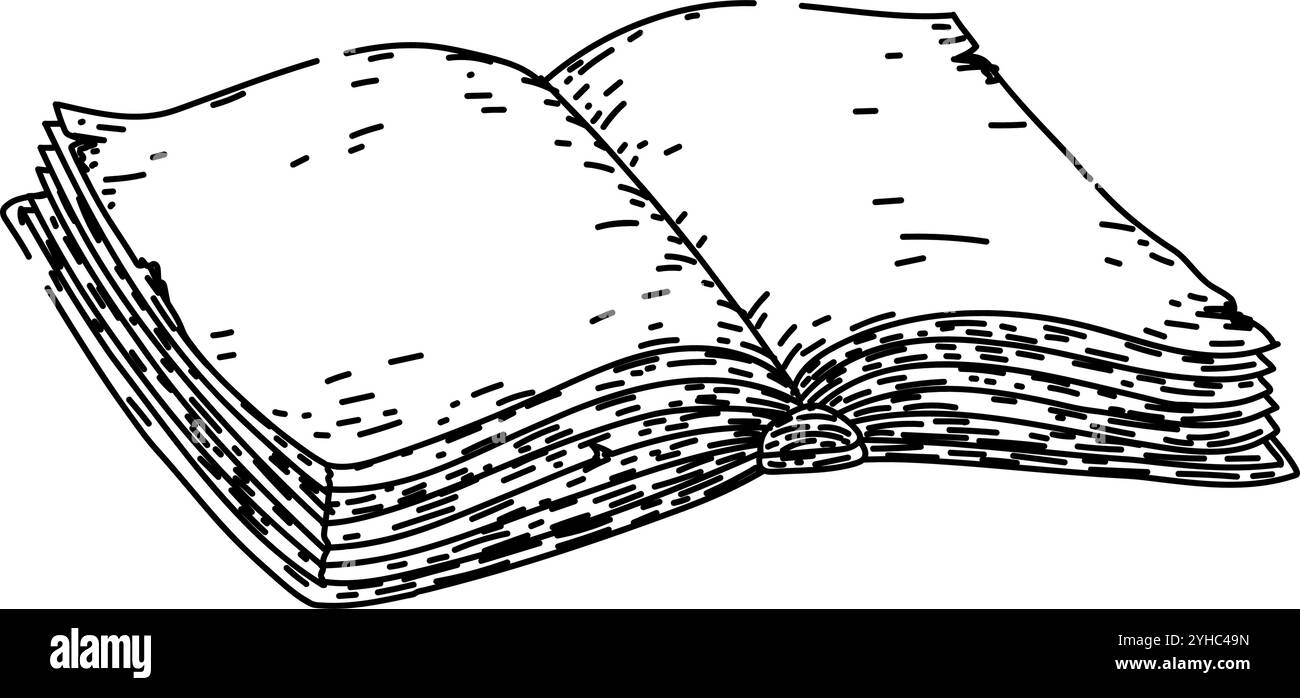 classic vintage book sketch hand drawn vector Stock Vector Image & Art ...