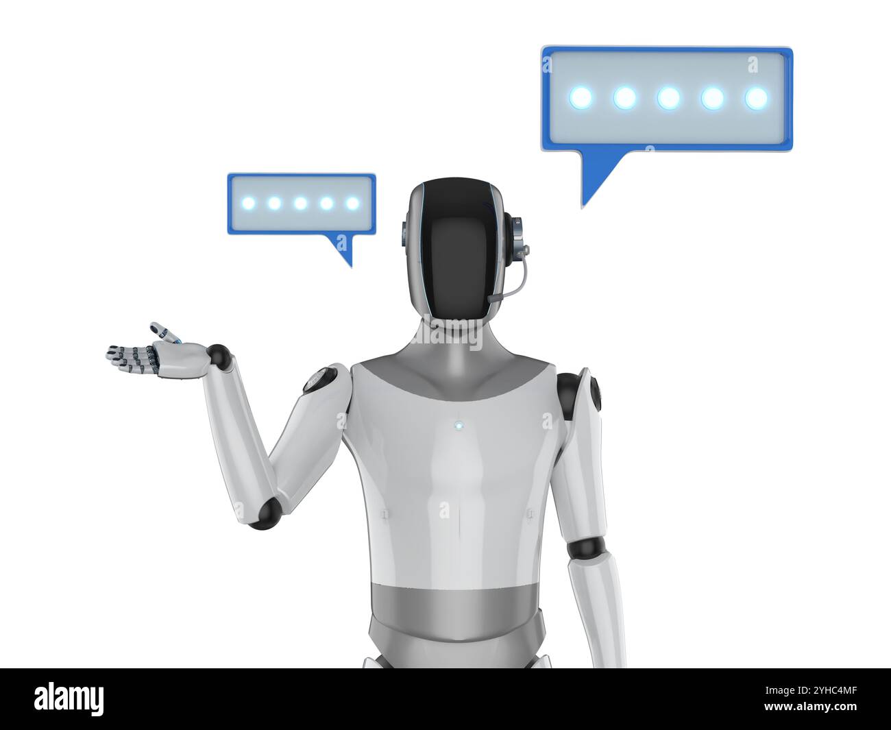 Electronic robot speech bubble hi-res stock photography and images - Alamy
