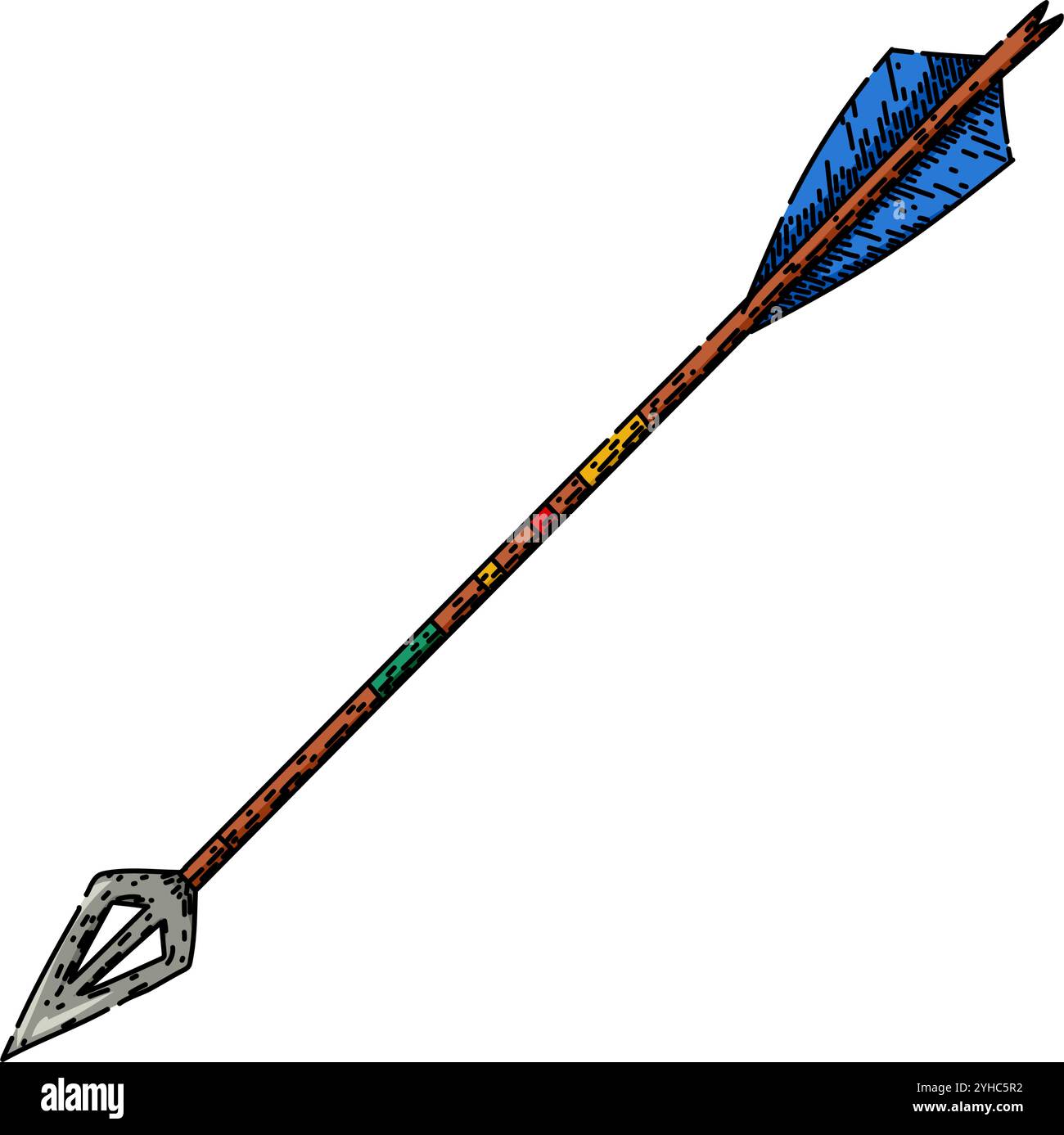 retro arrow sketch hand drawn vector Stock Vector Image & Art - Alamy